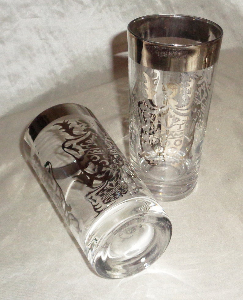 6 Kimiko Medieval Knight Shield Crest Drink Tumblers Vintage - Etsy