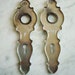 Matching Set of 2 Mid Century Chrome Door Knob Skeleton Key - Etsy