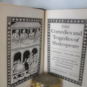 Comedies & Tragedies of Shakespeare Vol 1 Vintage 1944, Illust, Random ...