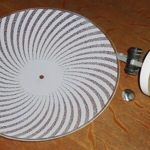 Atomic Burst Light Fixture Cover on 2 Bulb Electric Ceiling Plate ...