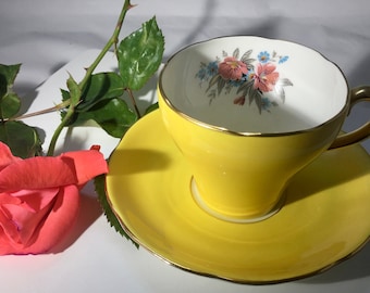 Yellow Tea Cup Set | Etsy