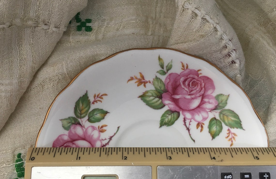 Vintage Melba Bone China Cabbage Pink Rose With Thorns, Made in England ...