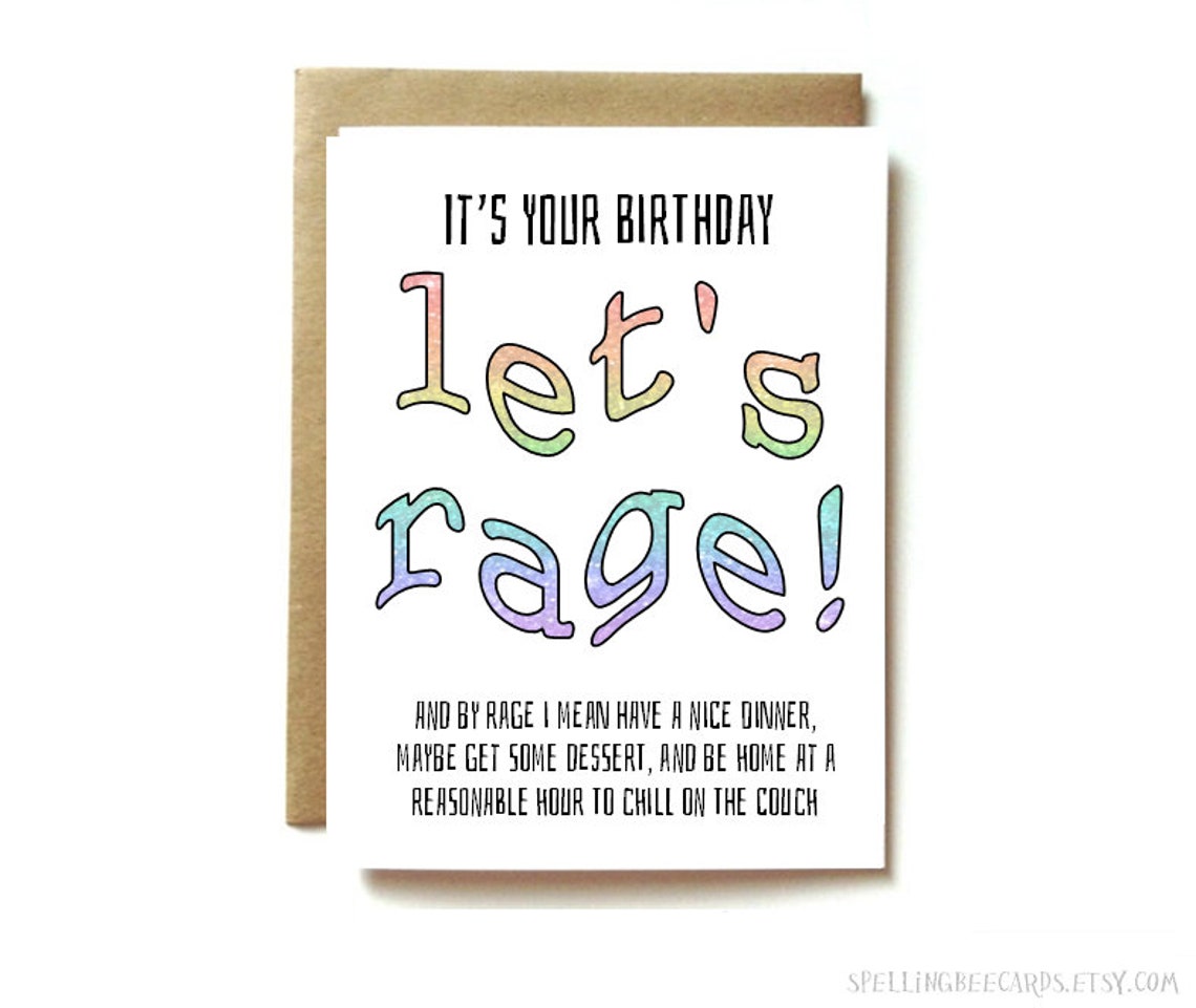 Funny Birthday Cards Introvert Birthday Card Best Friend - Etsy