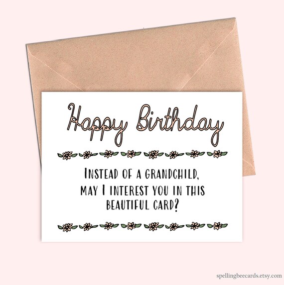 Birthday card for mom funny parent birthday card mother | Etsy