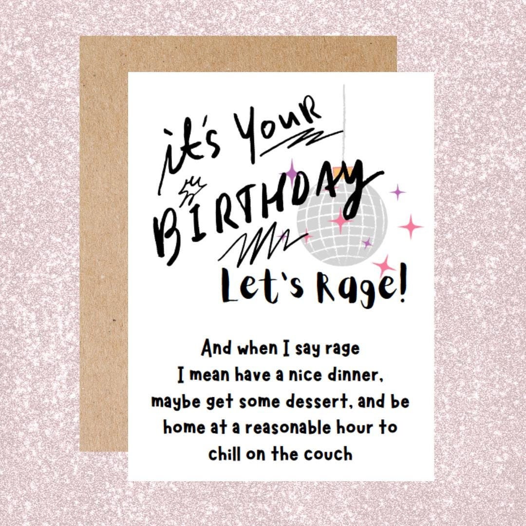 Funny Birthday Cards, Introvert Birthday Card, Best Friend Birthday ...