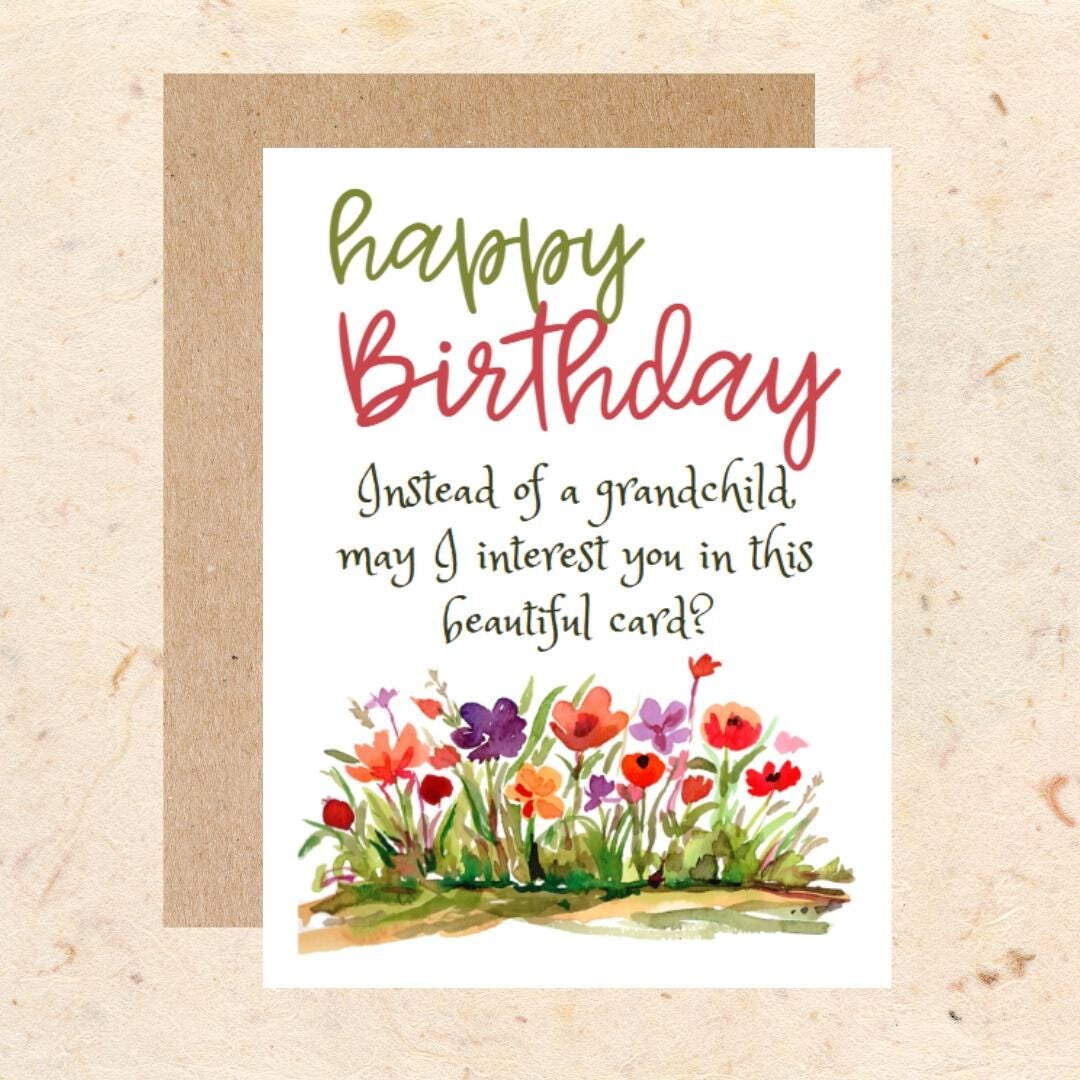 Birthday Card for Mom, Funny Parent Birthday Card, Mother Birthday, Dad ...