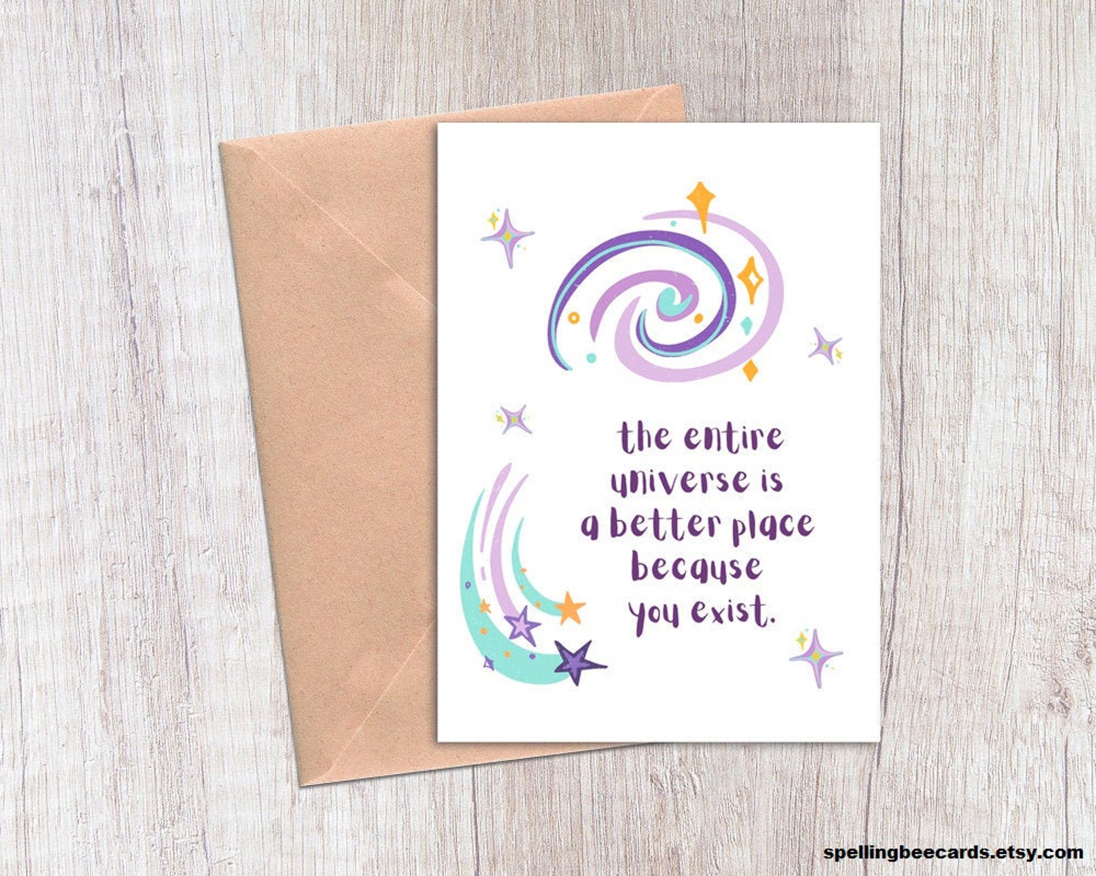 Encouragement Card, Positive Support Card, Thank You Card- the Entire ...