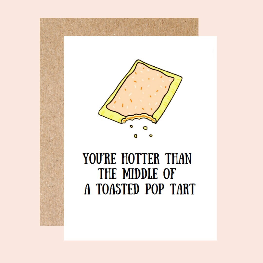 Pop Tart Valentine's Day Card, Love Card for Boyfriend or Girlfriend ...