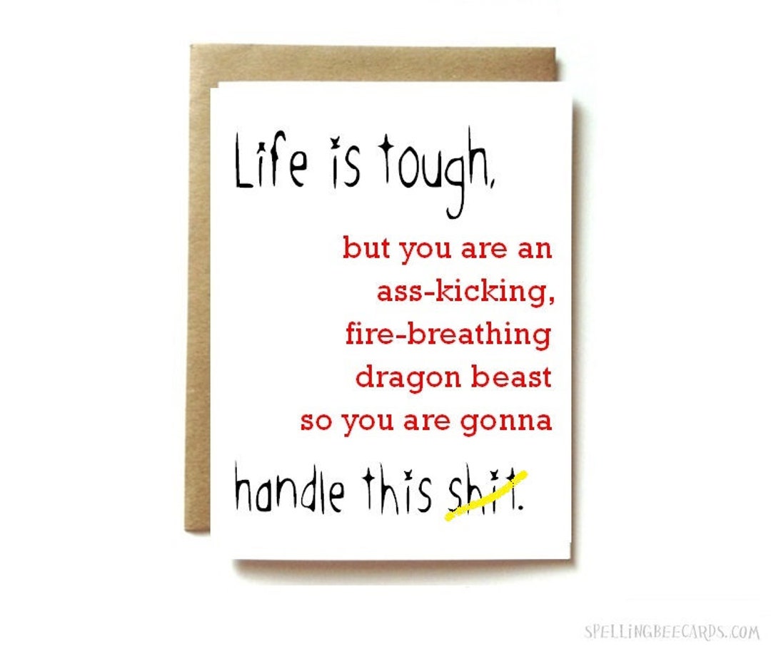 Funny Support Card Cancer Support and Encouragement Card - Etsy