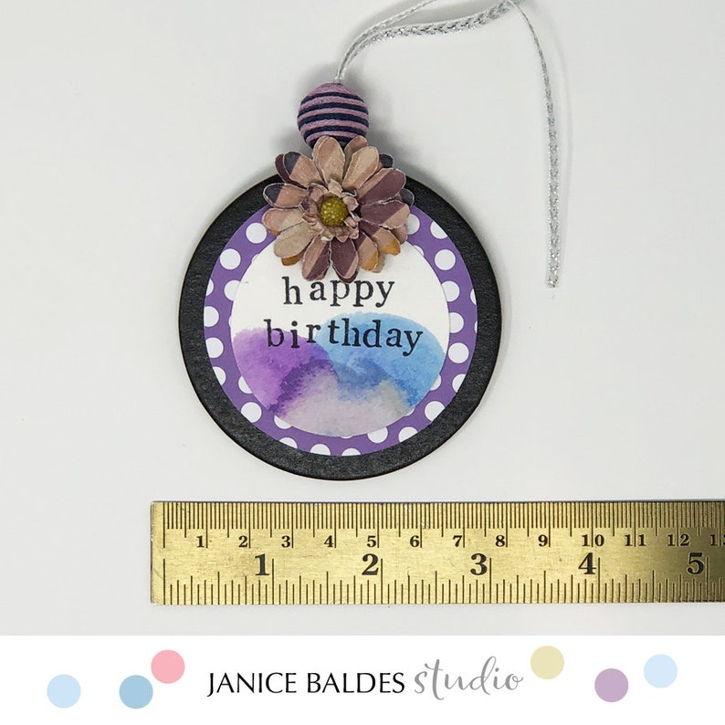 Cute Round Gift Tags | Happy Birthday | Pack of 6 | Unique + Special ...