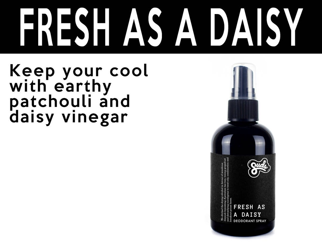 Fresh as A Daisy Deodorant Spray. Fair Trade Organic Vegan Cruelty-free ...