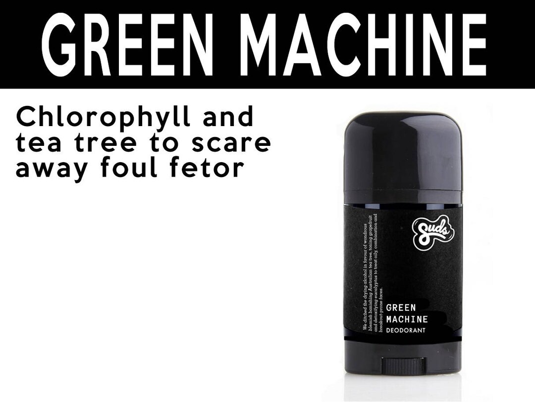 Green Machine Deodorant. Fair Trade Organic Vegan Cruelty-free - Etsy