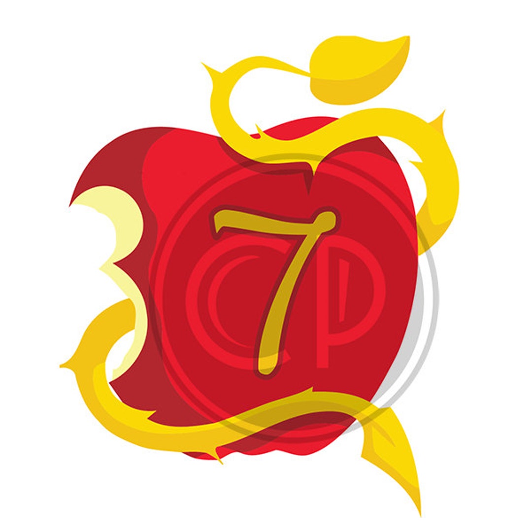 Descendants Apple Numbers, 0 Though 9 With FREE Blank Apple - Etsy