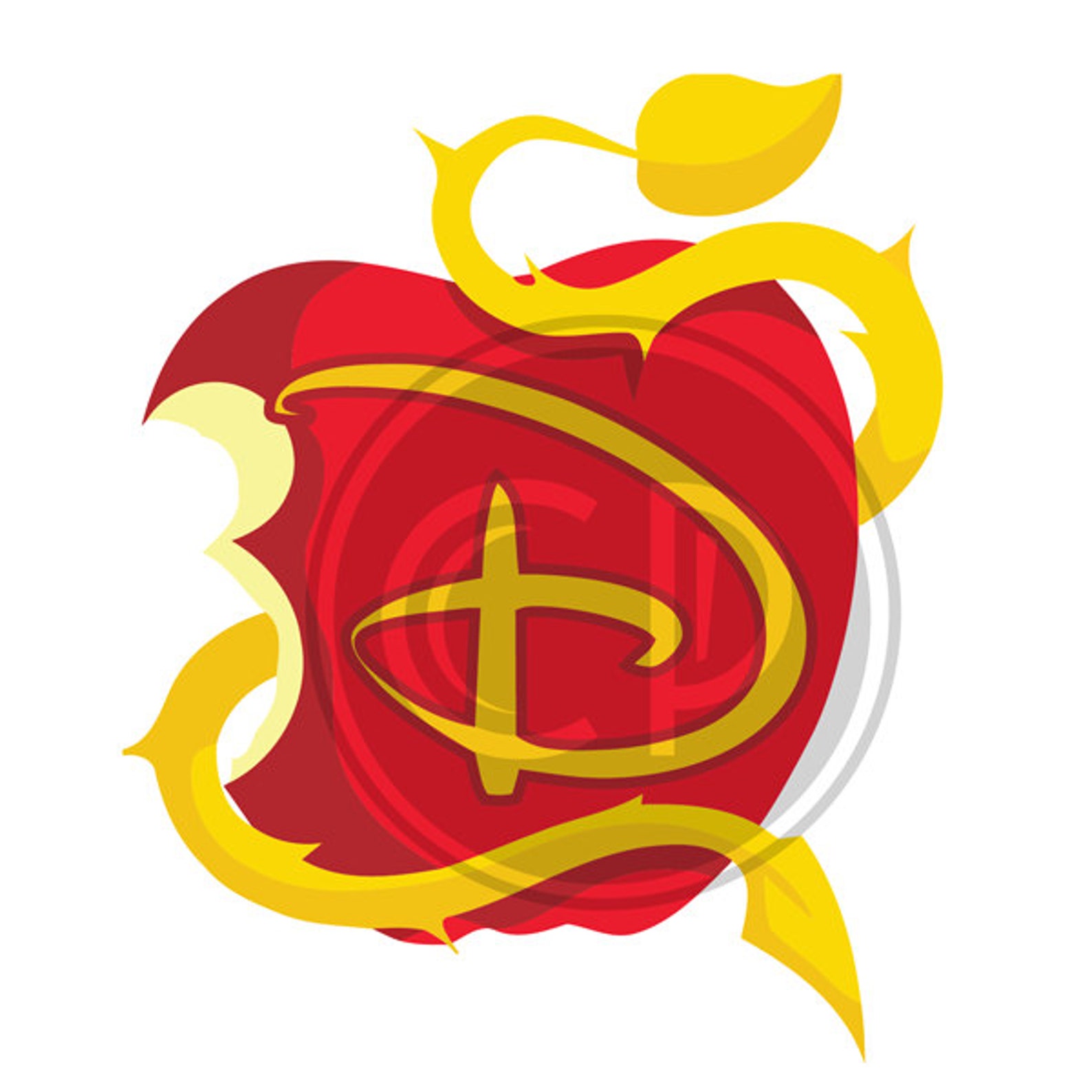 Descendants Apple Letter D - Etsy