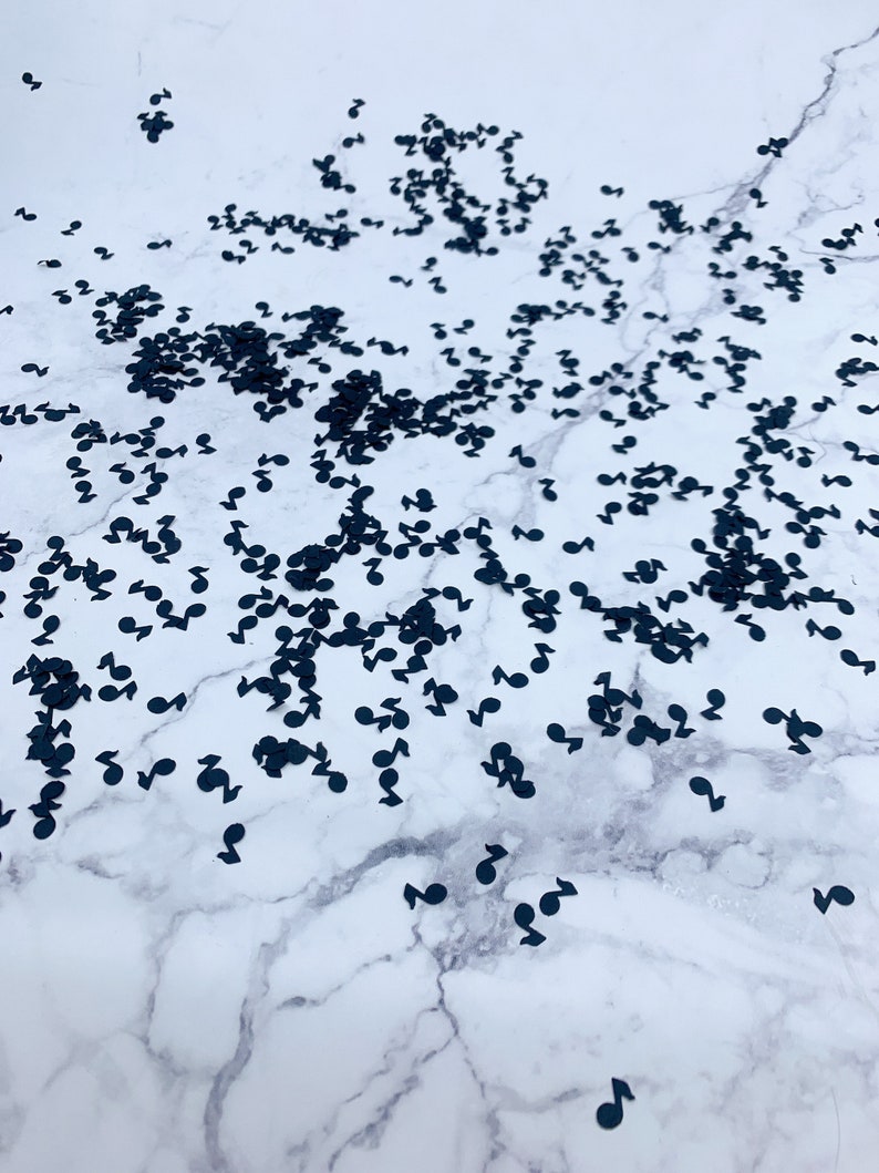 Mini Paper Music Note Confetti Black Music Note Confetti Party Decor ...