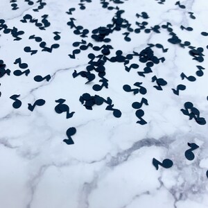 Mini Paper Music Note Confetti - Black Music Note Confetti - Party ...