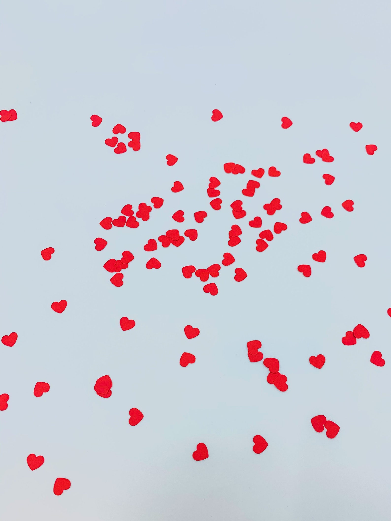 Mini Paper Heart Confetti Red Heart Confetti Valentines Day Wedding ...