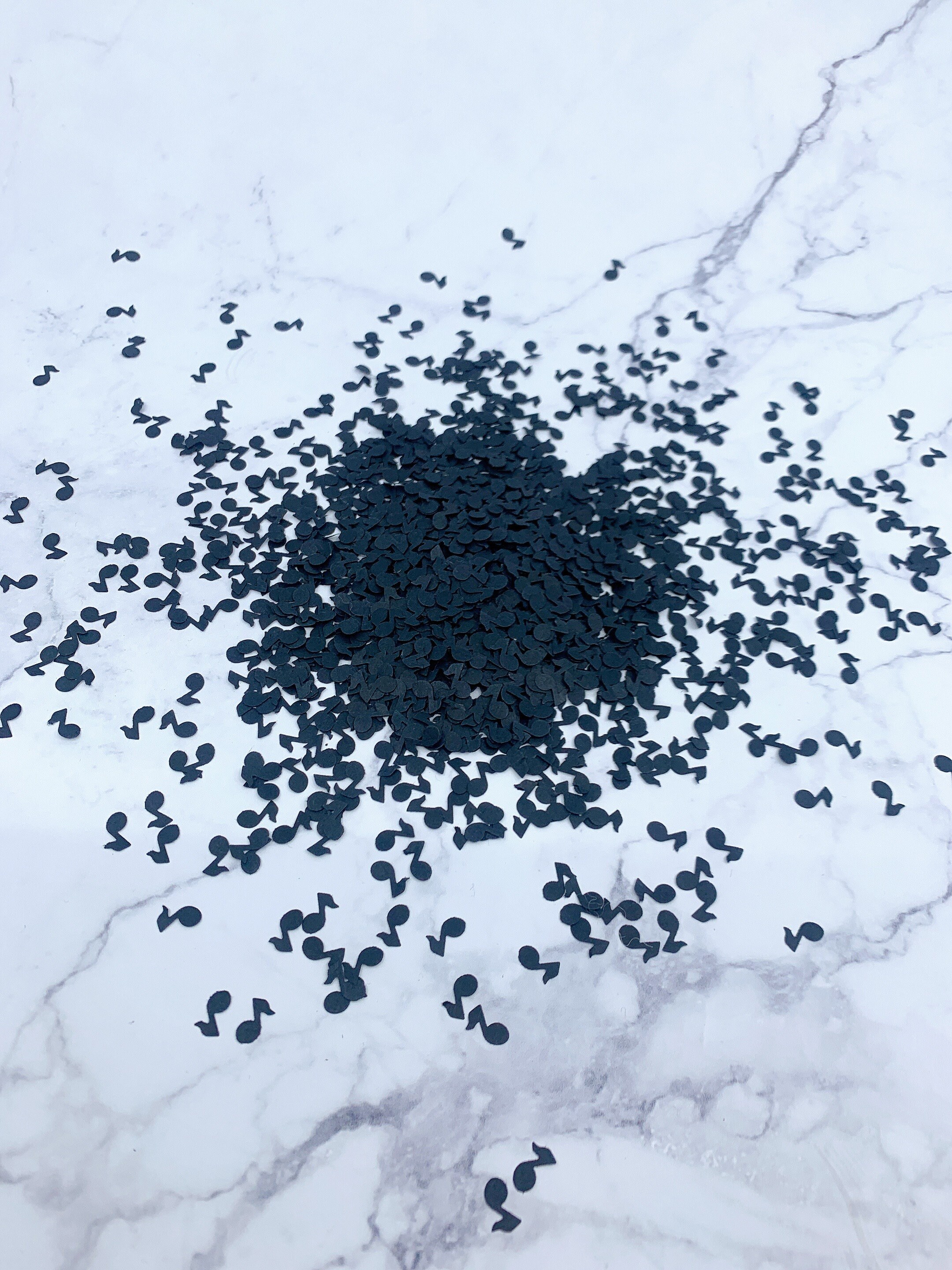 Mini Paper Music Note Confetti Black Music Note Confetti Party Decor ...