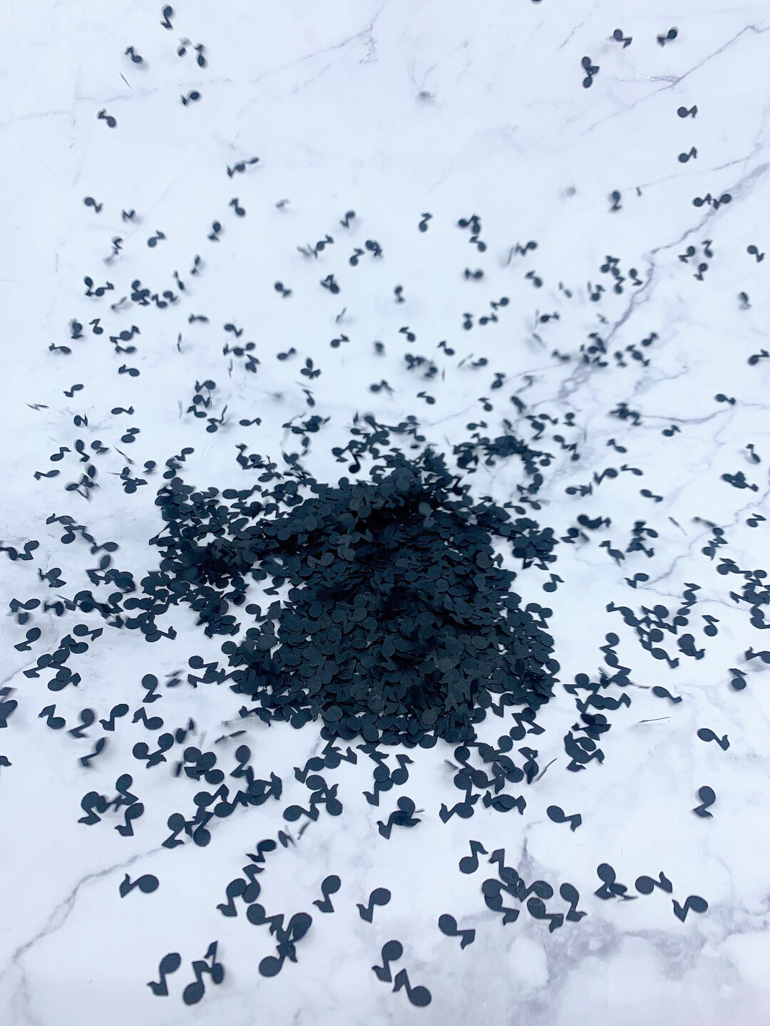 Mini Paper Music Note Confetti - Black Music Note Confetti - Party ...