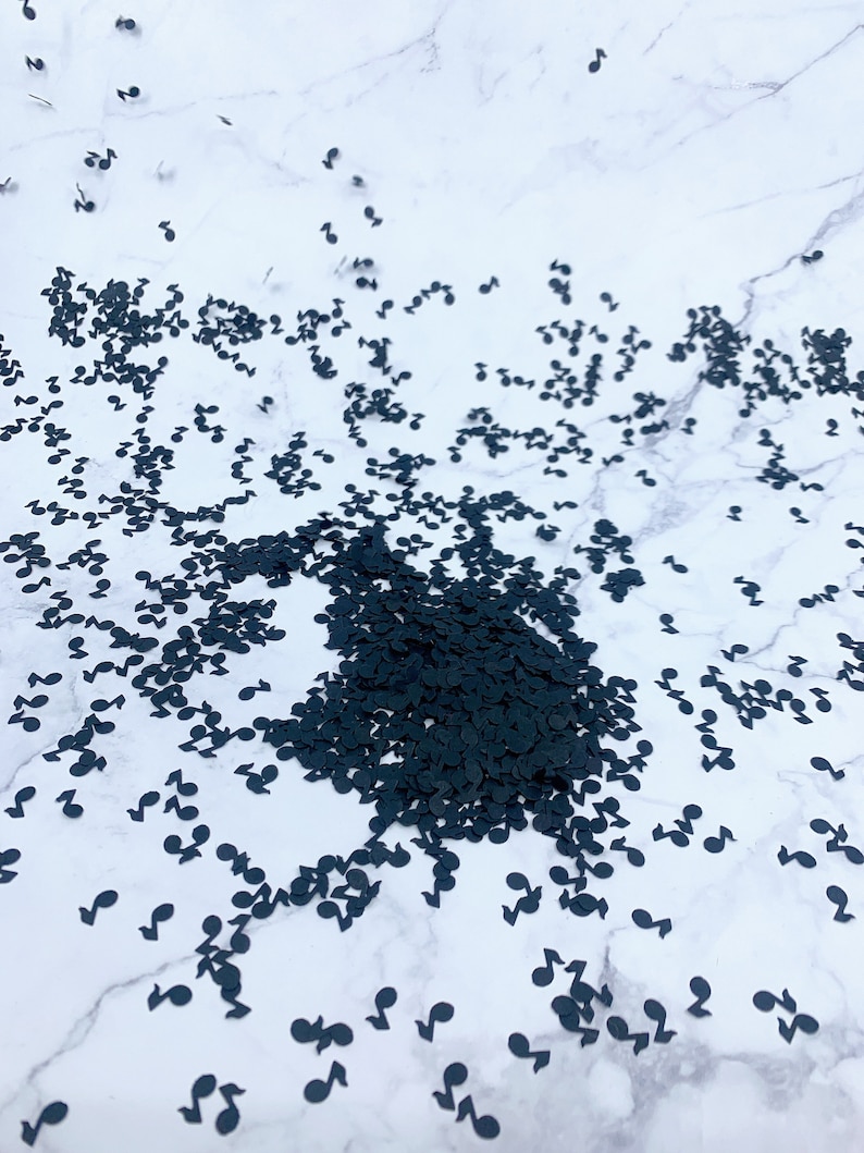 Mini Paper Music Note Confetti Black Music Note Confetti Party Decor ...