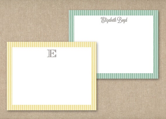 Items similar to Printable Flat Note Cards on Etsy