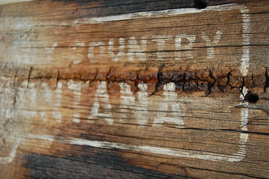 Handmade Montana Reclaimed Barnwood Sign: Big Sky Country Art - Etsy