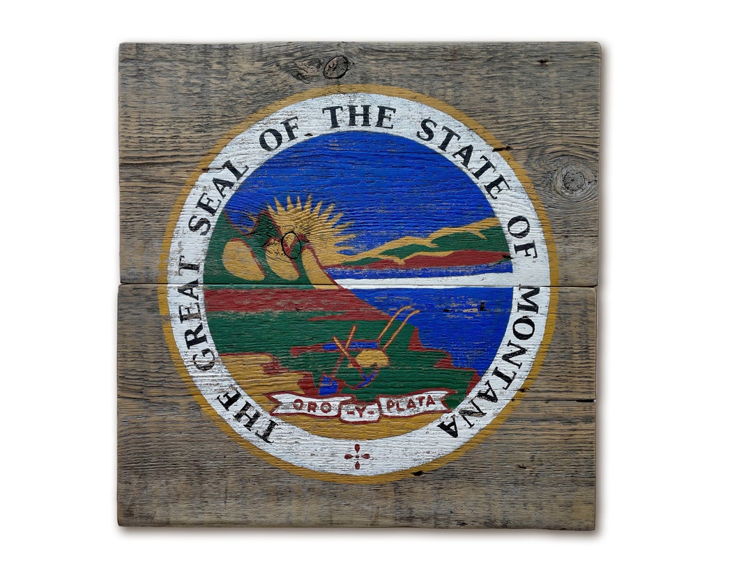 Montana Gift, Montana Art, Montana Map, Big Sky, Barnwood Sign ...