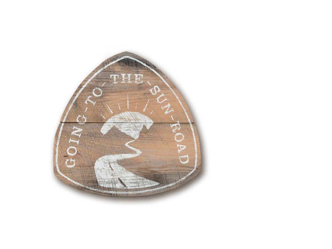 Going to the Sun Road Sign: Reclaimed Barnwood, Glacier National Park ...