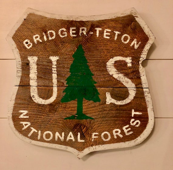 CUSTOM National Forest Sign National Forest Art Montana Art | Etsy