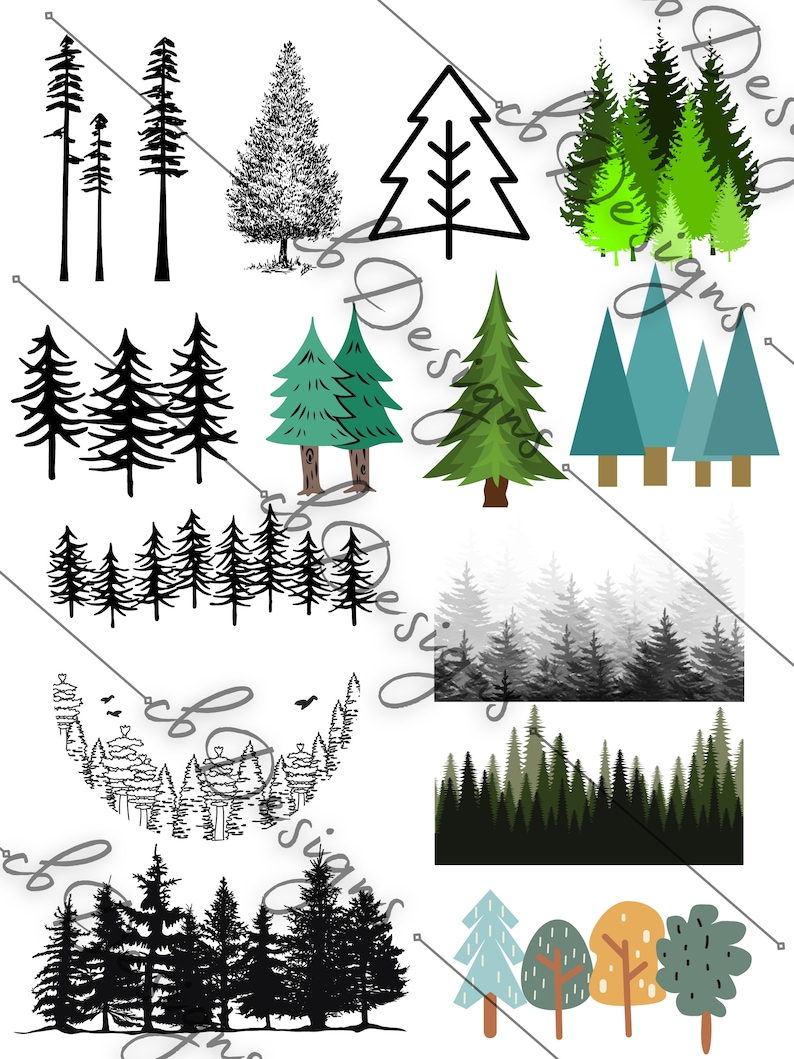 Pine Tree SVG - Etsy