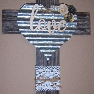 Wooden Love Cross - Etsy