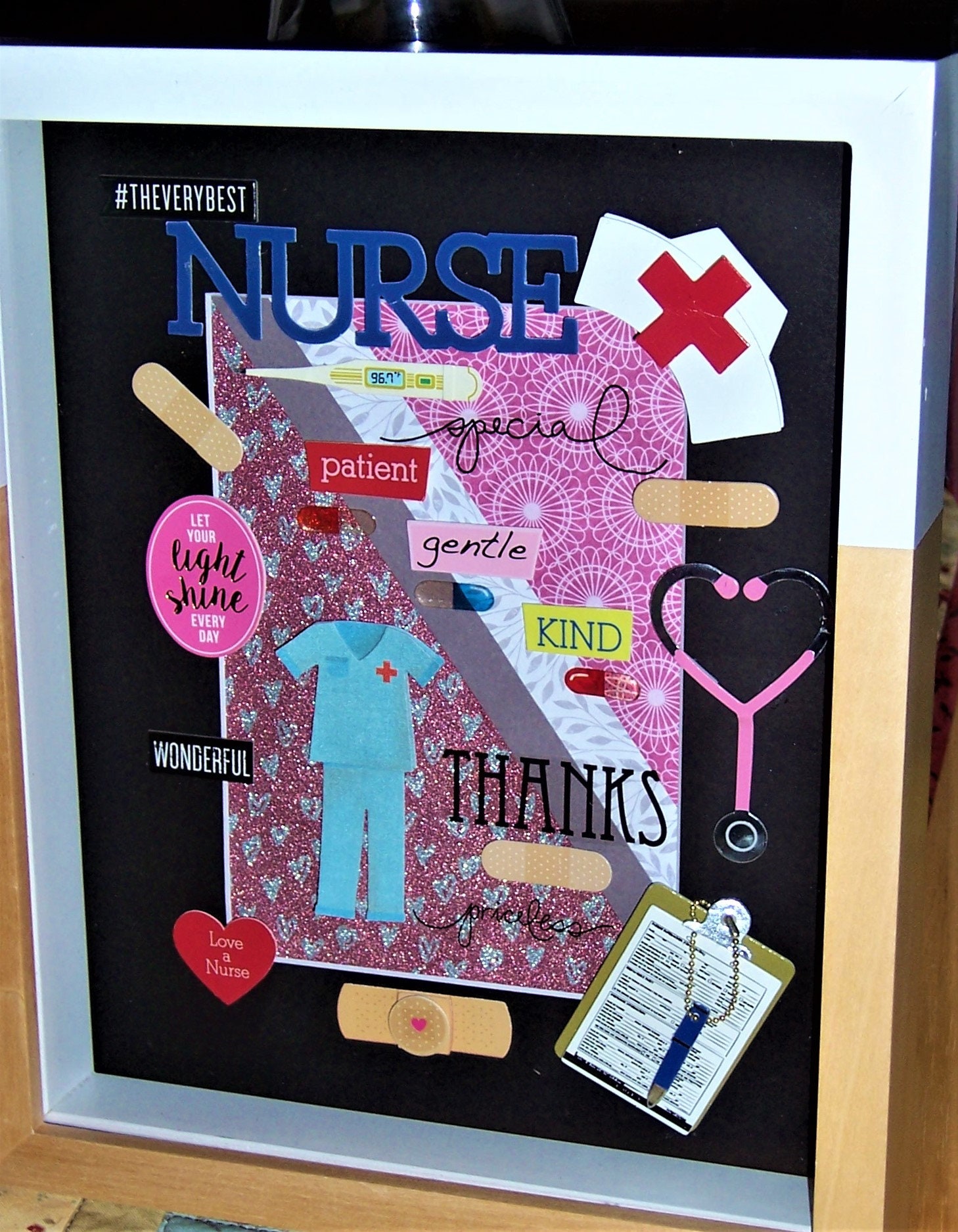 My "#theverybest Nurse" Shadowbox - Etsy