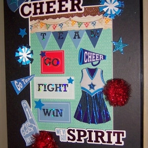 My Cheerleader Memories Shadow Box - Etsy