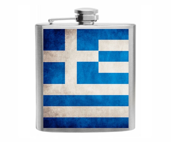 Greece Flag Stainless Steel Hip Flask 6oz Gift Hip Flask - Etsy Australia