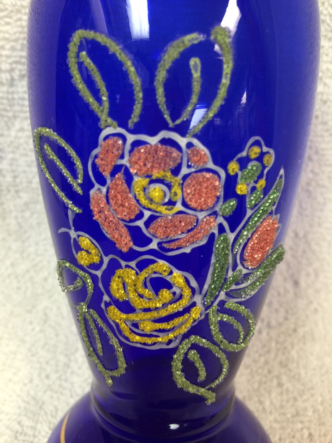 Coraline Bohemian/czech Vase - Etsy