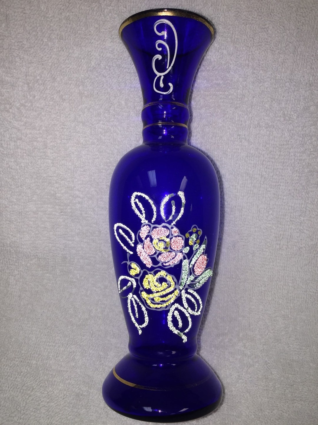 Coraline Bohemian/czech Vase - Etsy