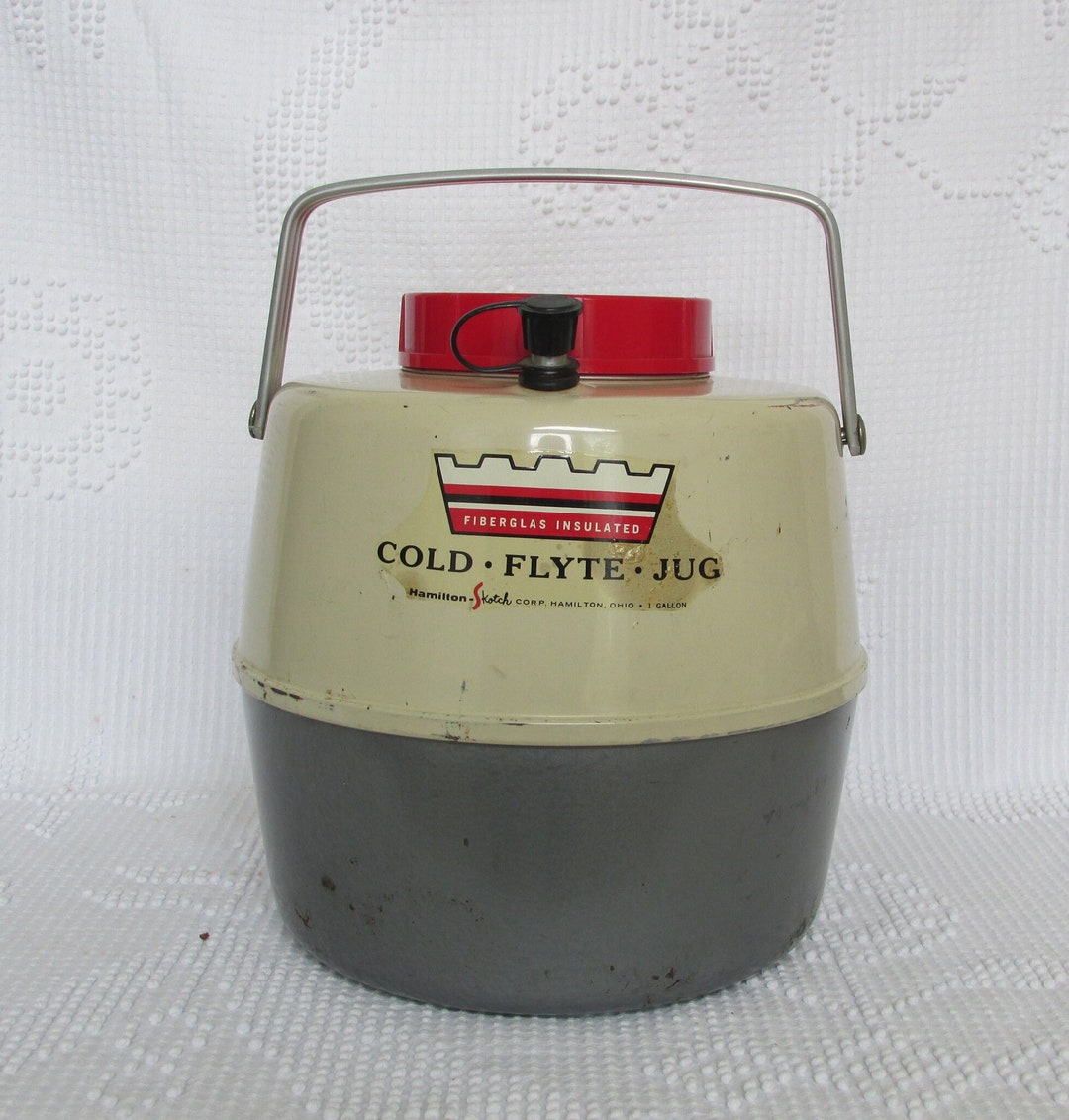 Mid Century Hamilton Skotch Metal 1 Gallon Water Jug Cold Flyte Model ...