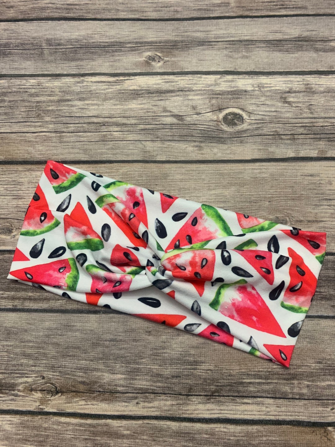Soft Twist Top Headband - Watermelon Headband - Etsy