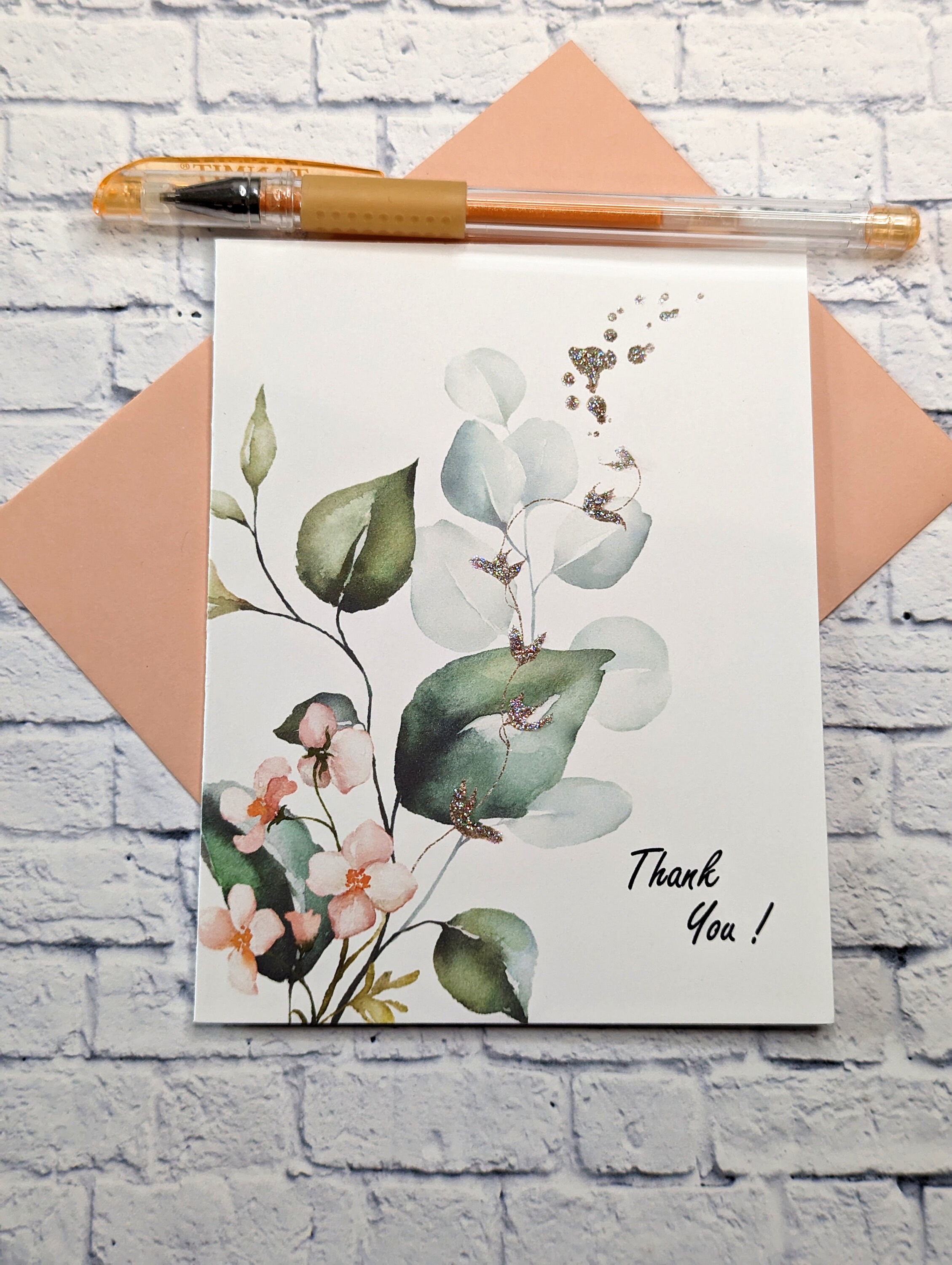 Thank You Notecards With Wildflowers/wildflower Card/thank You Card ...