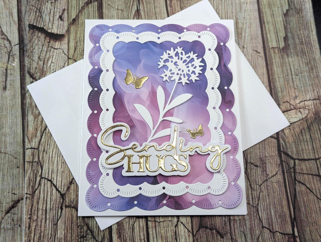 DIY Sending Hugs Card Kit: Handmade 3D Card Making - Etsy