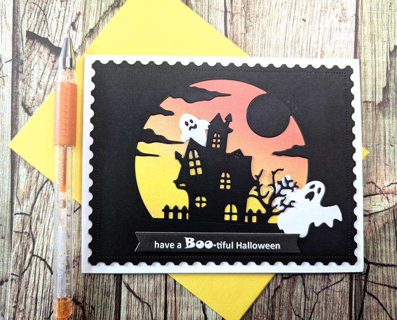 DIY Halloween Kit Ghost Greeting Card DIY Halloween Card Making Kits ...