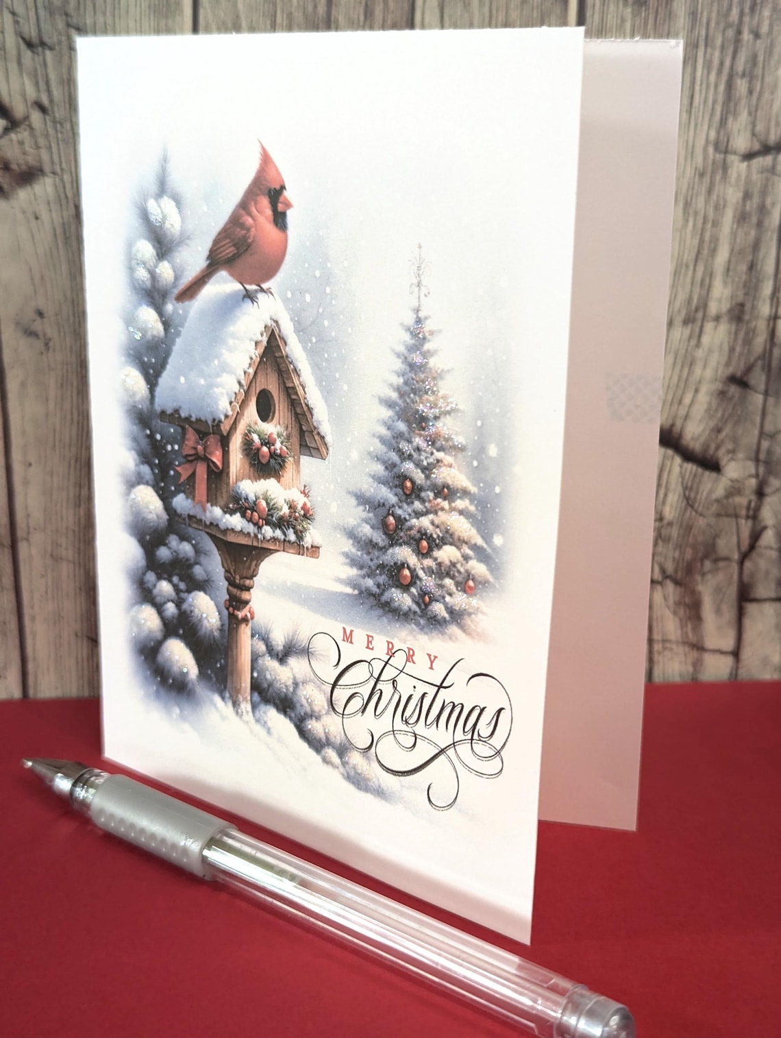 Cardinal Christmas Cards Red Cardinal Bird Christmas Cards Cardinal ...