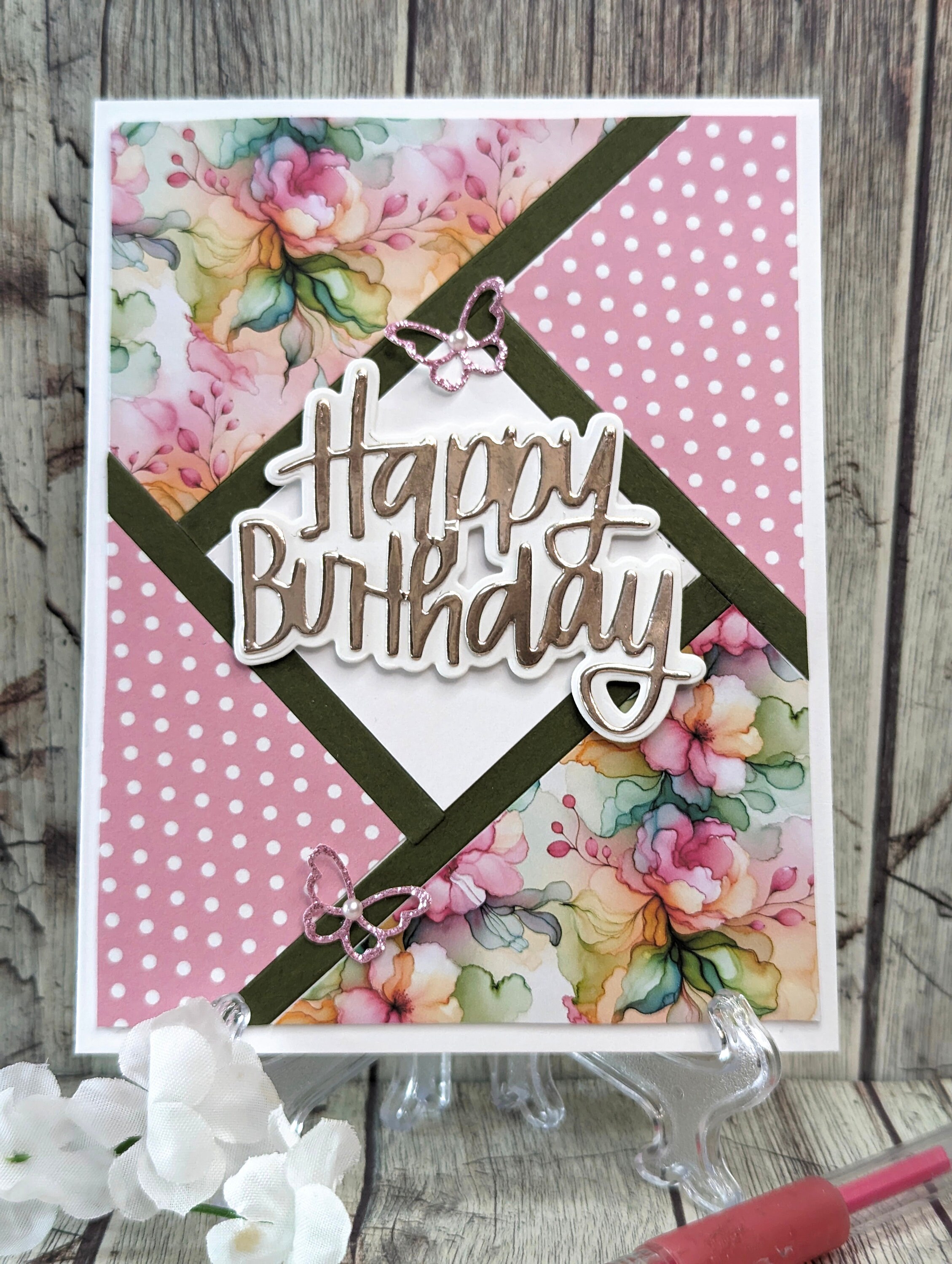 Birthday Card Making Kit or Single Card Handmade Card Kit Handmade 3D ...