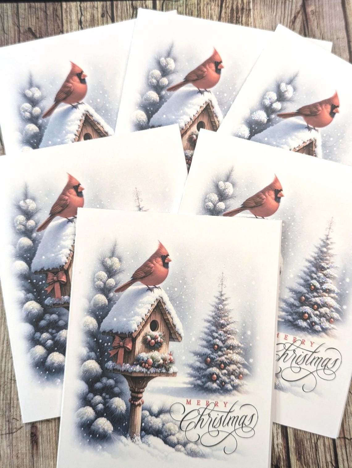 Cardinal Christmas Cards Red Cardinal Bird Christmas Cards Cardinal ...