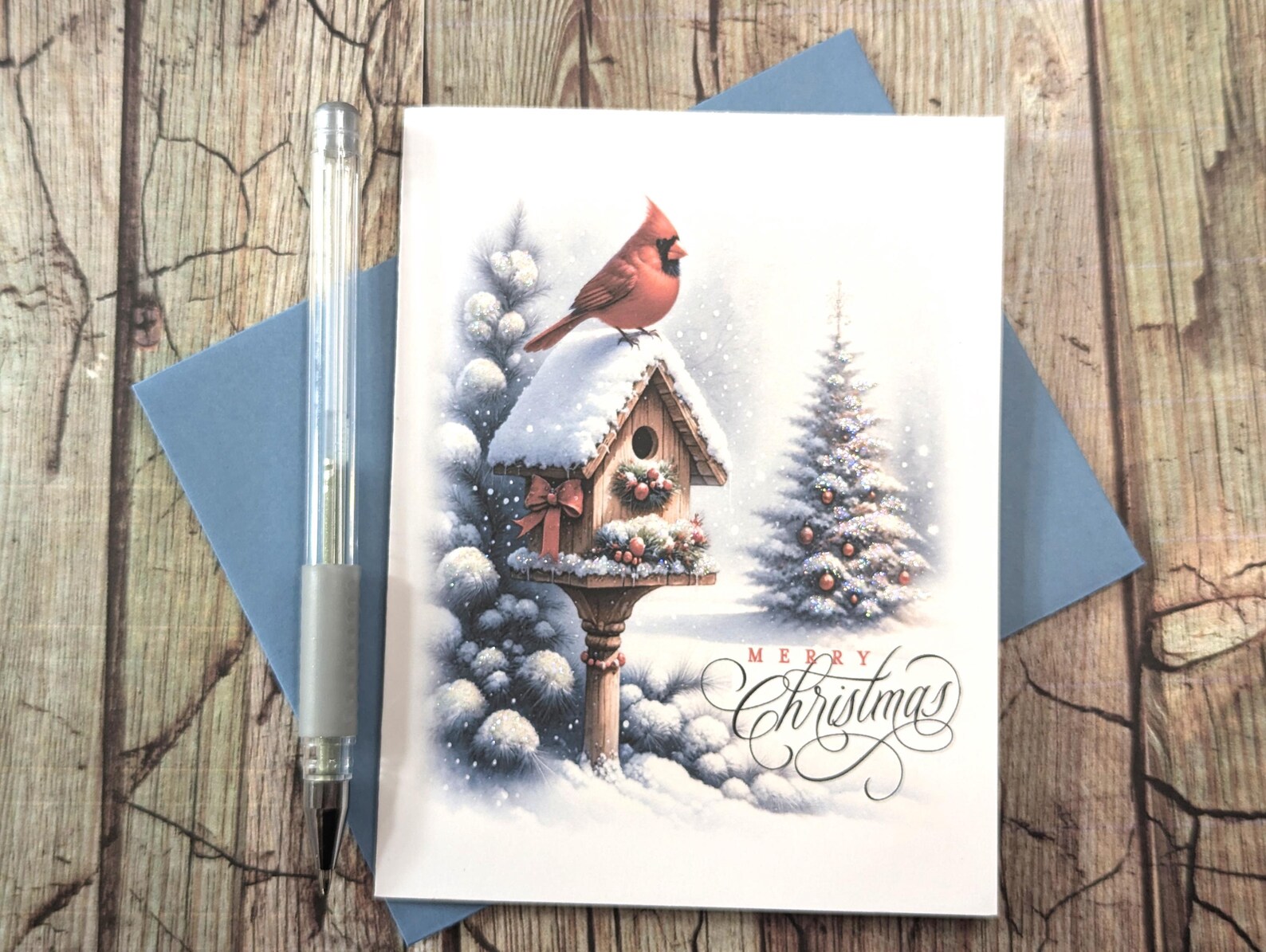 Cardinal Christmas Cards Red Cardinal Bird Christmas Cards Cardinal ...