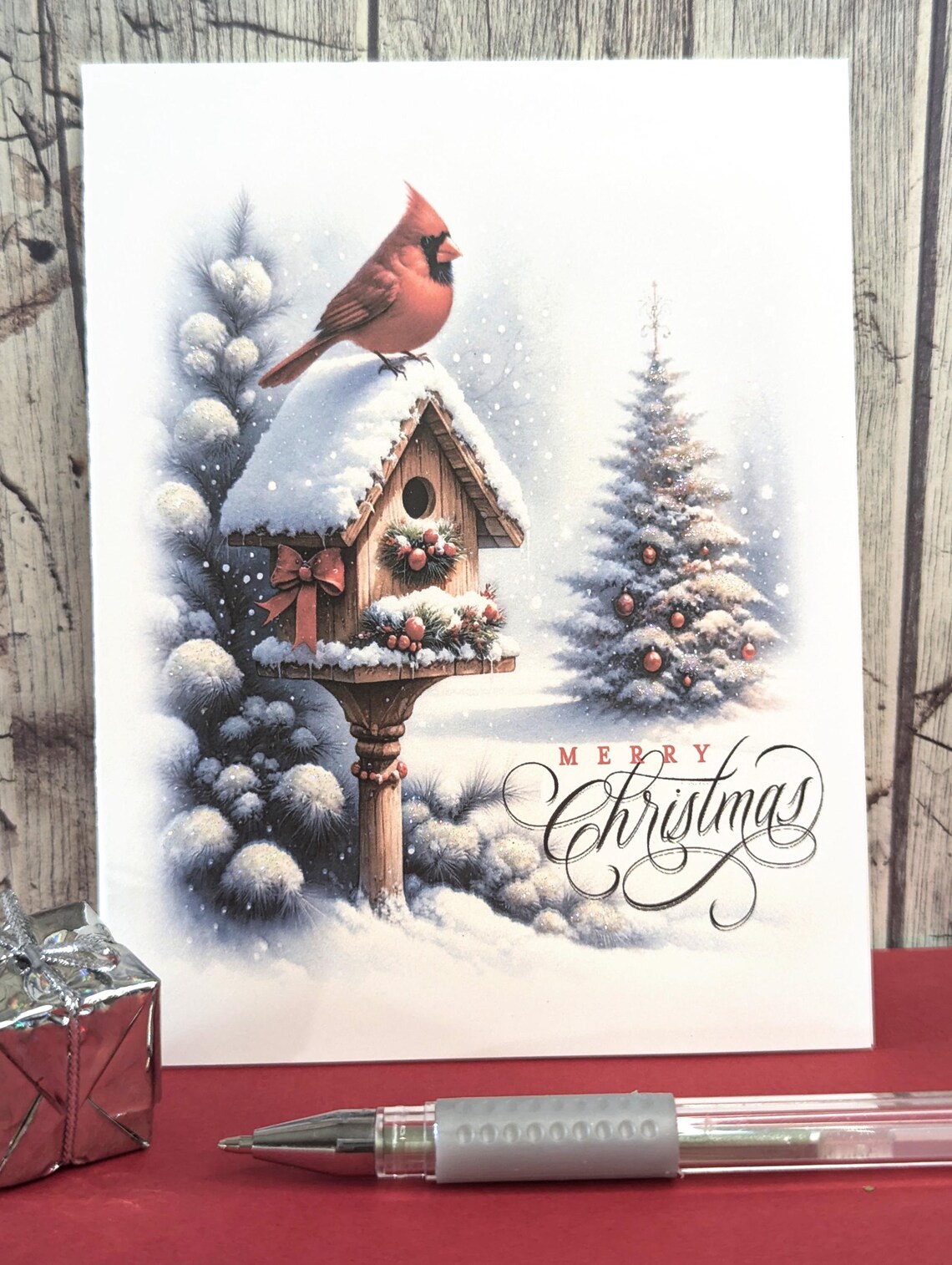 Cardinal Christmas Cards Red Cardinal Bird Christmas Cards Cardinal ...