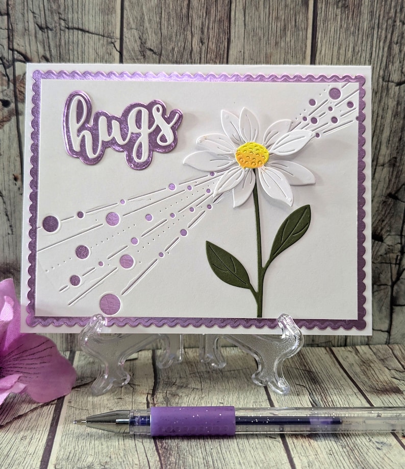 DIY Daisy Greeting Card Kit – Hugs Card, 3D Flower Die Cuts - Etsy