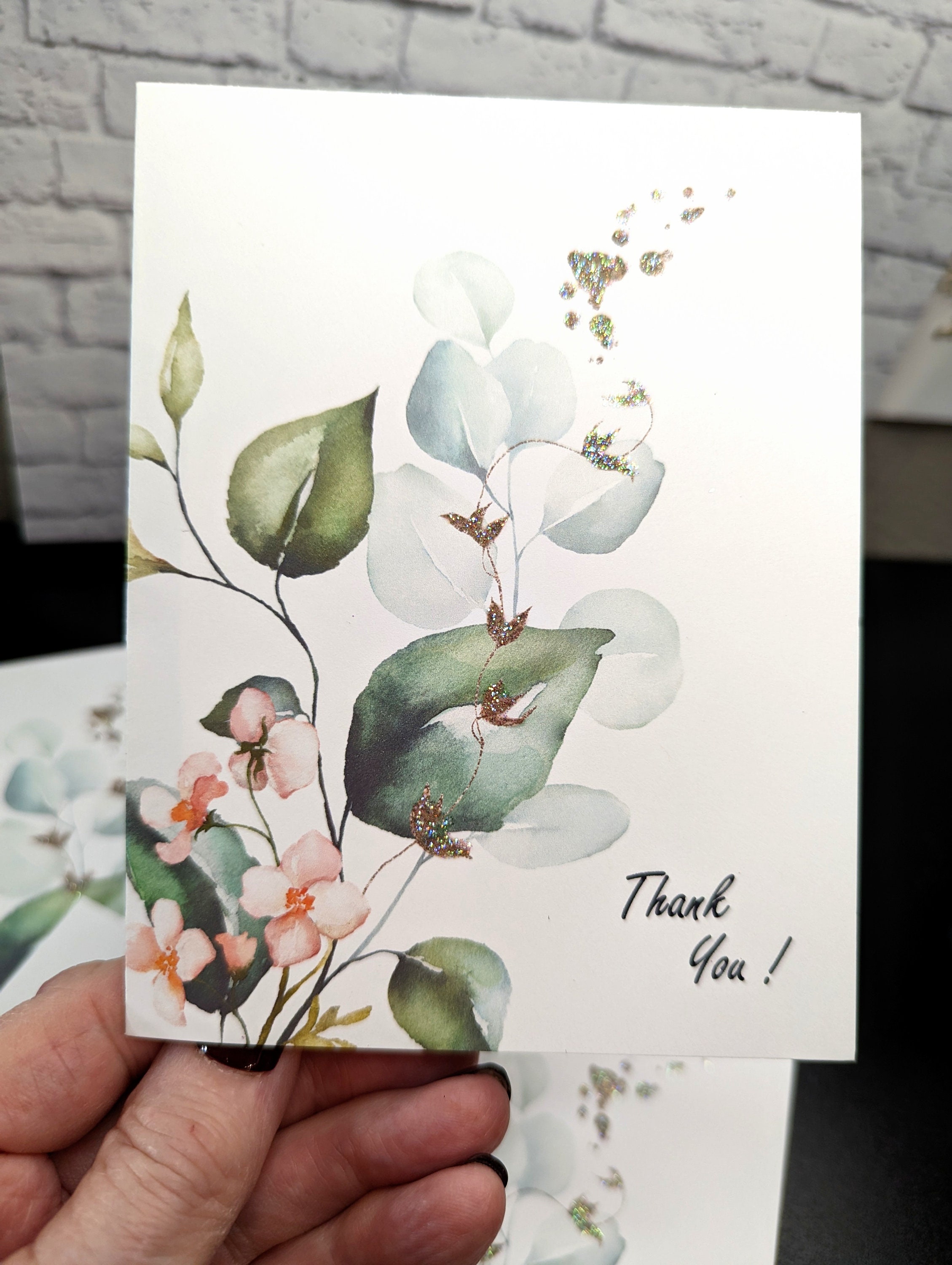 Thank You Notecards With Wildflowers/wildflower Card/thank You Card ...