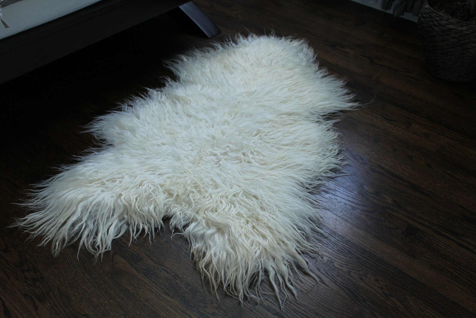 Genuine Icelandic Sheepskin Rug Throw Shade of White Curly - Etsy