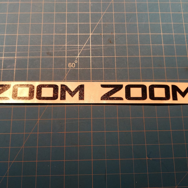 Zoom Zoom Decal - Etsy